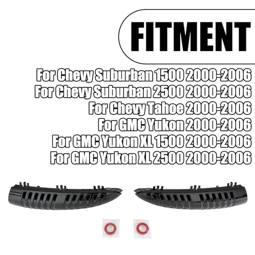 D Pillar Molding Trim for Chevy Tahoe Suburban&GMC Yukon XL 2000-2006 ...