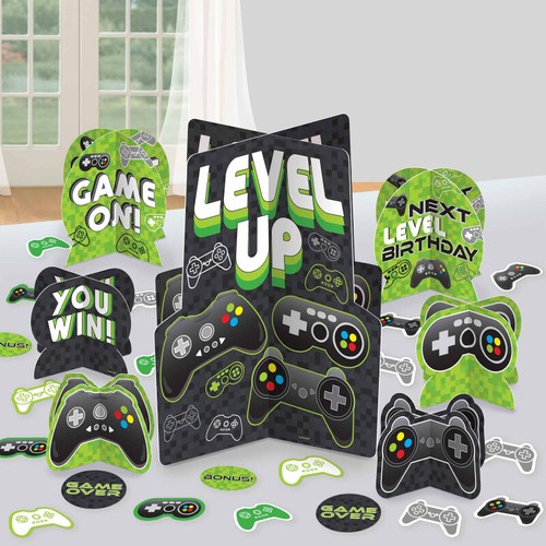 Game On Level Up Party Supplies Centrepiece Table Decorating Kit 27 ...