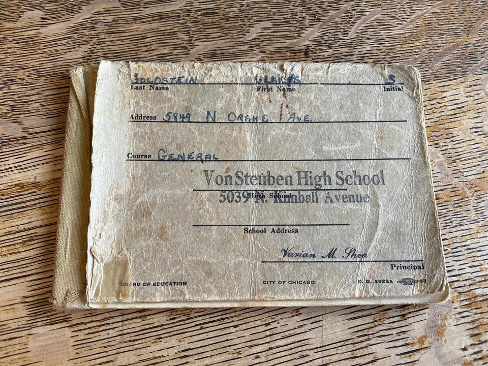 Lot of 3 Antique Report Cards Grade Book 1940s 1950s High School | eBay