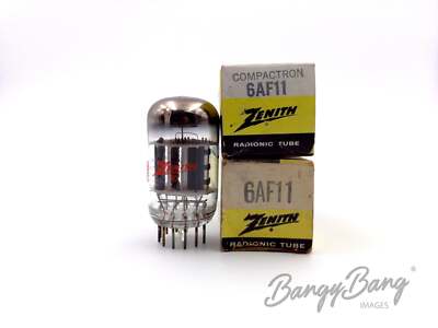 2 Vintage Zenith 6AF11 Compactron Dual Triode Pentode Amp. Audio Vacuum ...