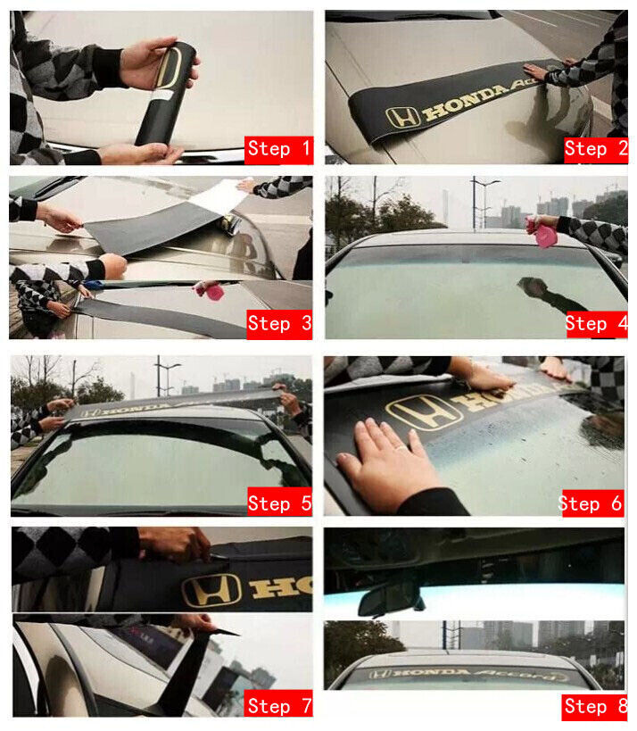 REV Racing Car Front Window Windshield Decal Stickers Waterproof ...