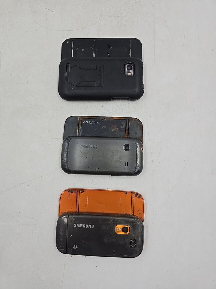 Lot of 13 Assorted Cell Phones Apple Samsung For Parts Scrap or Gold ...