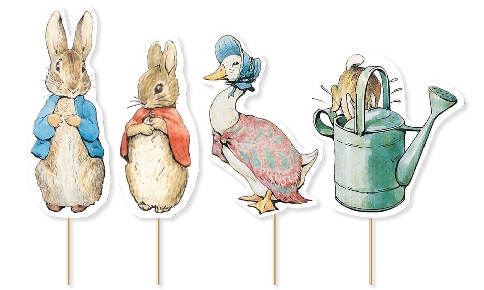 12 Beatrix Potter™ Peter Rabbit™ Character Cupcake Pick Cake ...