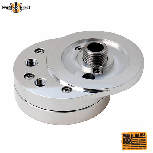 Engine Billet Oil Cooler Adapter Kit Fit For Harley-Davidson Twin Cams ...