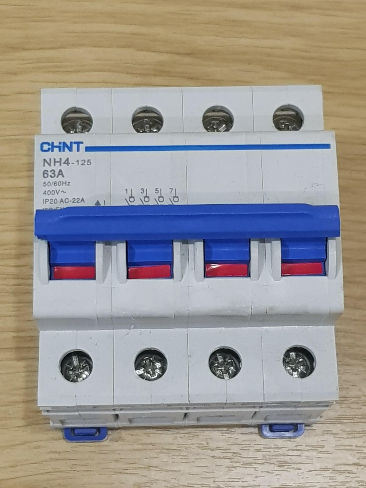 Chint NH4-125 63A Isolator 4 Pole 400V | eBay UK