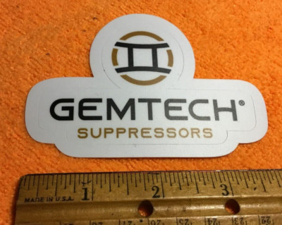 GemTech Suppressors Vinyl Peel N Stick Original Decal Sticker Shot Show ...
