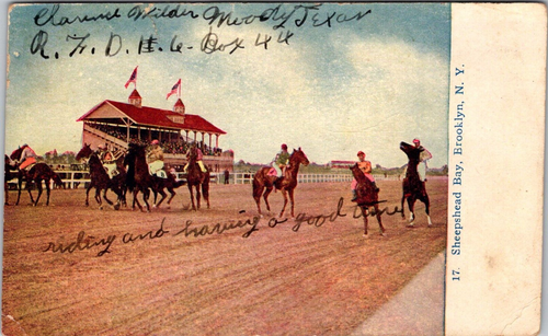 Brooklyn New York NY Sheepshead Bay Horse Race Track c1910s Postcard ...
