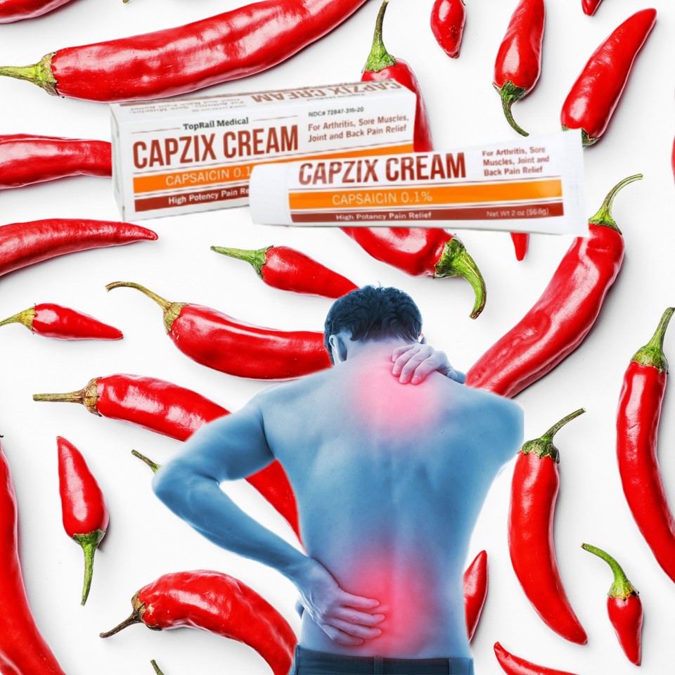 Capzix Arthritis Pain Relief Cream, 0.1% Capsaicin 2 oz Made in the USA ...
