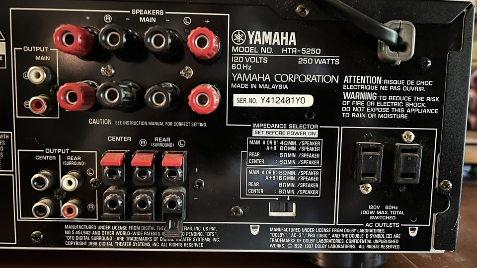 Yamaha AV Receiver HTR-5250 | eBay