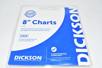 NEW DICKSON Chart, 8 In, -50 to +50, 7 Day, PK60 C414 | eBay