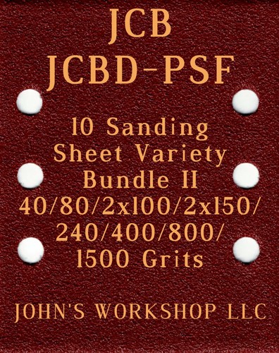 JCB JCBD-PSF - 40/80/100/150/240/400/800/1500 - 10pc Variety Bundle II ...