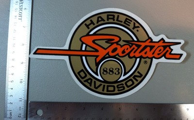 Harley-Davidson Gold 883 Sportster Sticker. Outside Harley Sticker. 3. ...