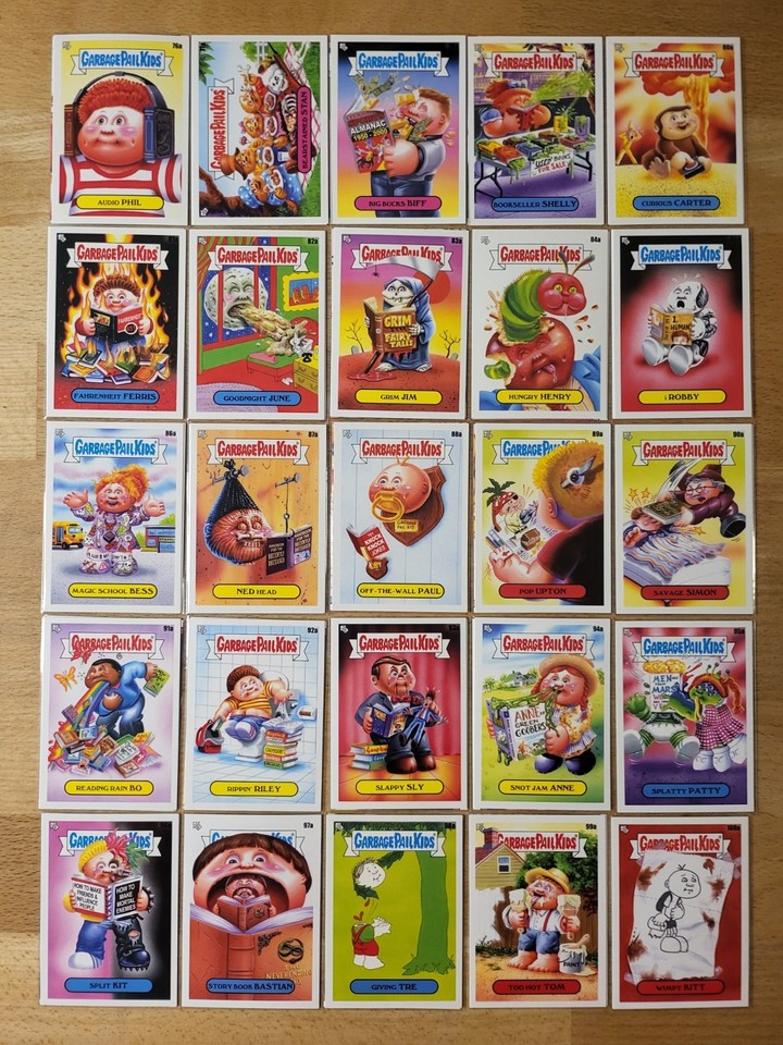 GPK Bookworms Full Base Trading Card Set (1a-100b) 💥BONUS💥 | eBay