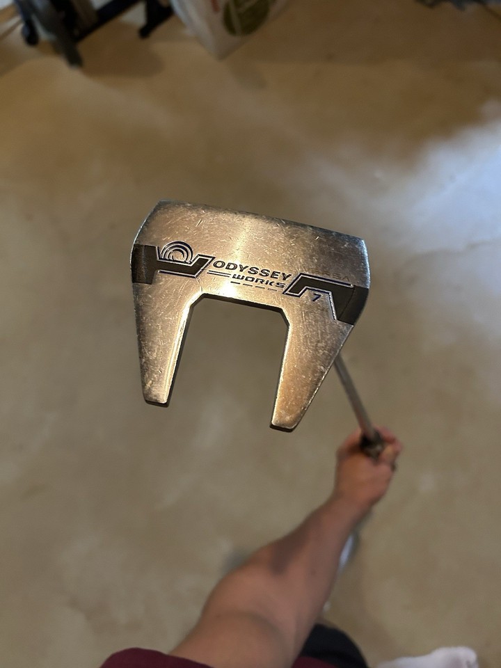 Odyssey O Works 7 Mallet Putter Right Hand, Super Stroke,(Head Cover ...