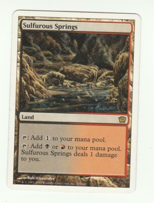 1x Sulfurous Springs VG Moderately played Ninth Edition 9th Mtg Magic ...