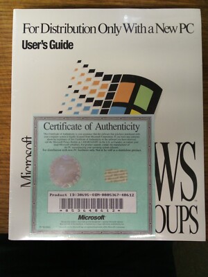MICROSOFT WINDOWS FOR WORKGROUPS USER GUIDE | eBay