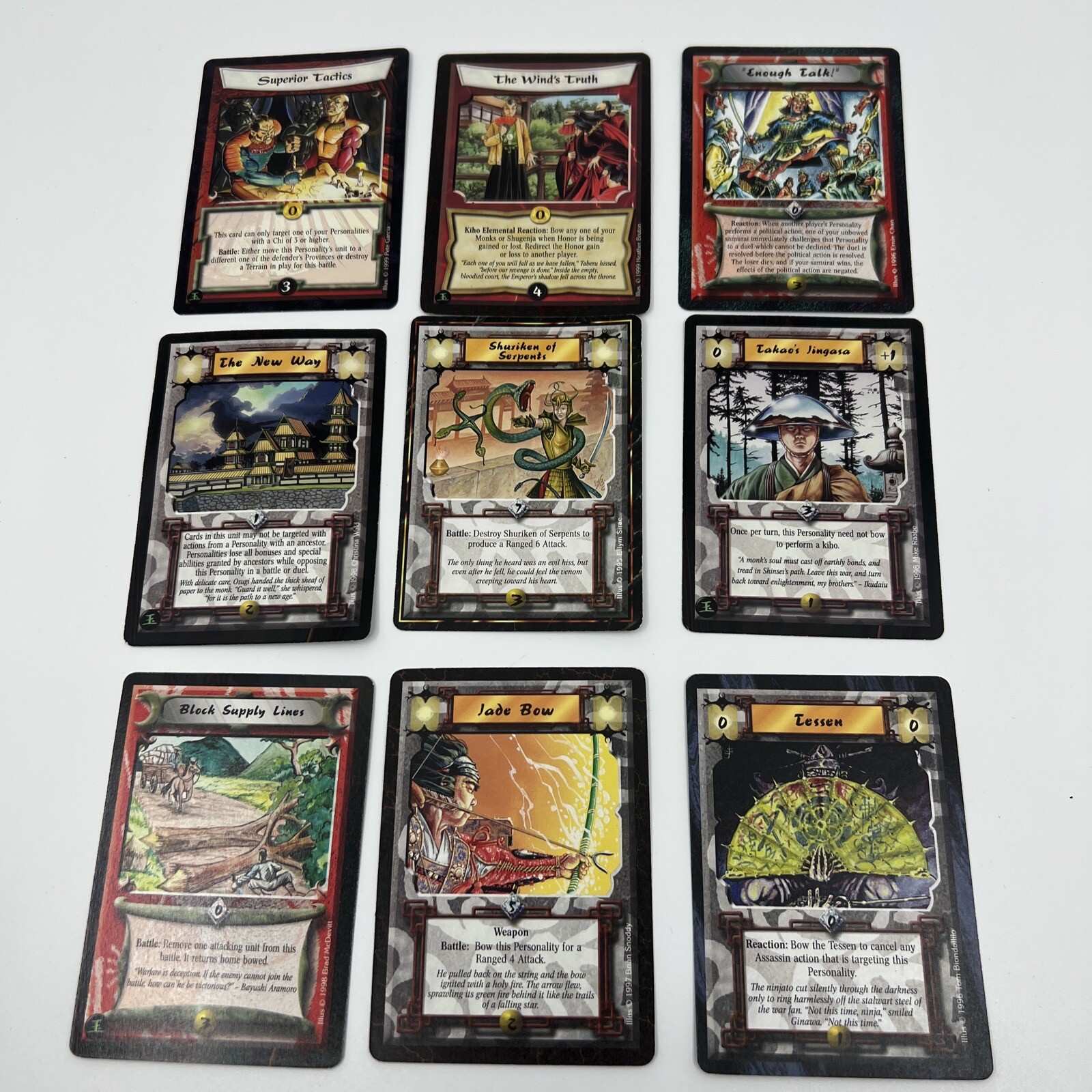 Legend Of The Five Rings L5r Ccg Lot Of 9 Cards S1 Lot 2 | eBay