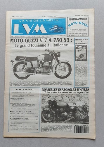 LA VIE DE LA MOTO LVM Numéro 111 Février 1993 | eBay