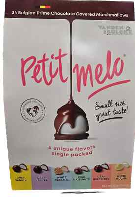 Petit Melo 34 Belgian Prime Chocolate Covered Marshmallows, 6 Diff ...