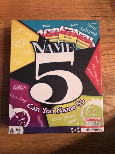 Name 5 Family Board Game By Endless Games 12 For Sale Online EBay Name 5 Family Board Game By Endless Games 12 For Sale Online EBay