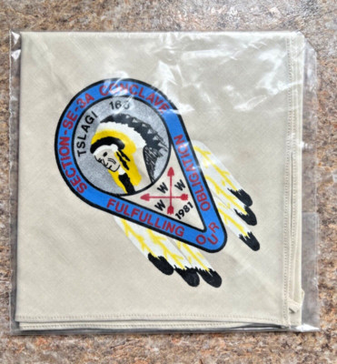 1981 OA Conclave SE-3A Neckerchief 163 Tslagi Boy Scout North Carolina | eBay