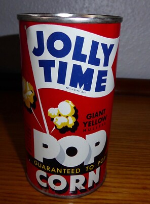 Collector boite complète tôle lithographiée jolly time brand popcorn ...