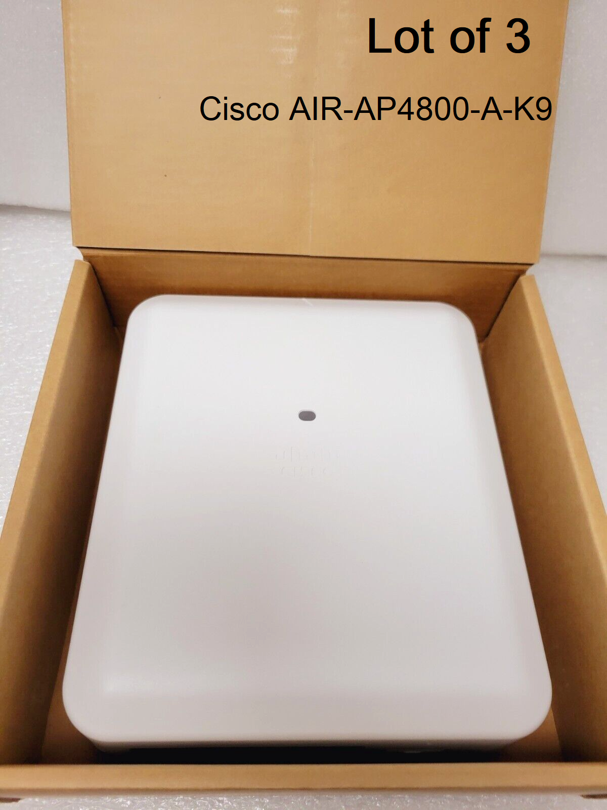 Lot of 3 Cisco AIR-AP4800-A-K9 4800 Series 802.11ac Access Point ...