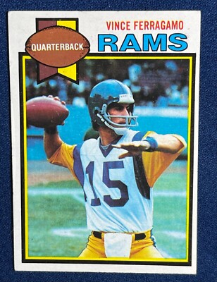 1979 TOPPS #409 VINCE FERRAGAMO (LOS ANGELES RAMS) ROOKIE FOOTBALL CARD ...