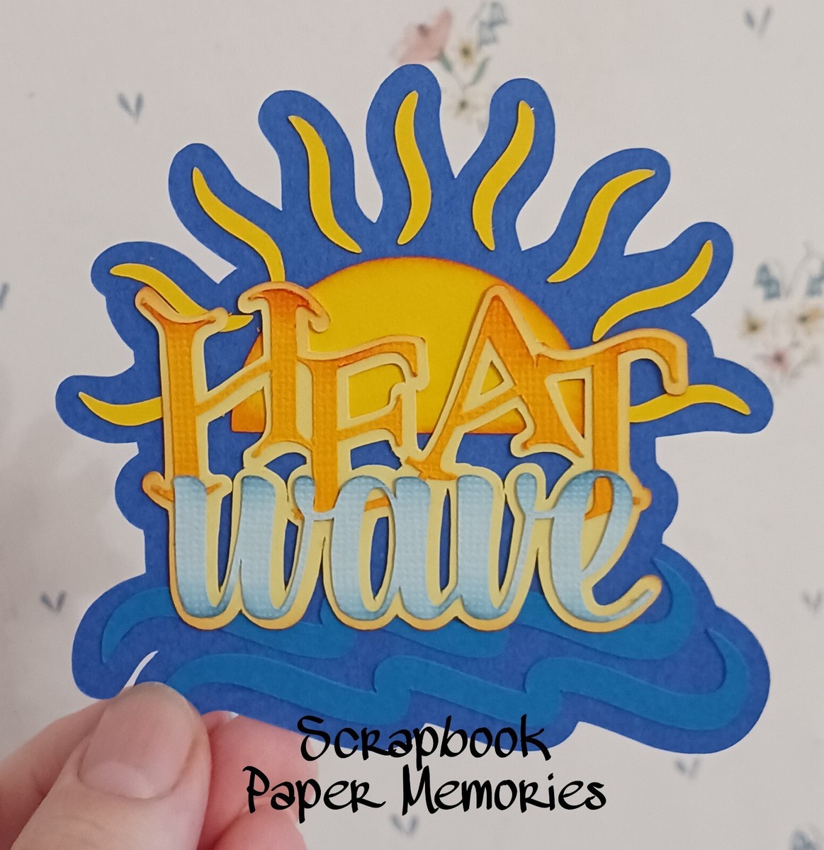 Scrapbook Paper Piecing Our Little Turkey Title Premade 12x12 Paper