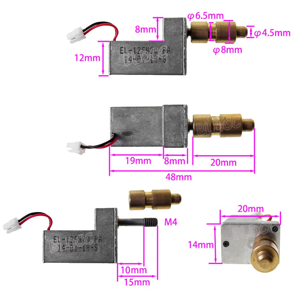 5X DC 5V 10mm Stroke 10mm/s Small Linear Actuator 30mA Electronic ...