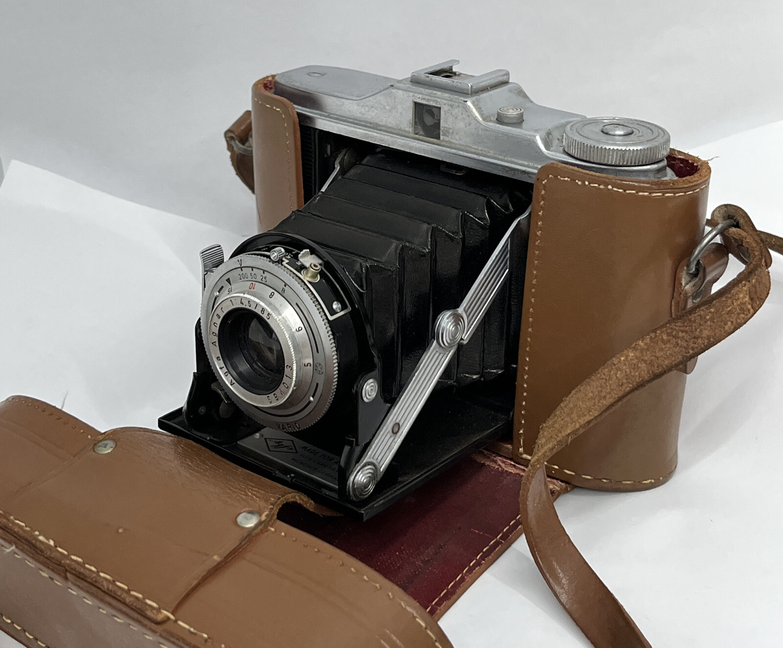 ANSCO SPEEDEX 45 VINTAGE RANGEFINDER FOLDING CAMERA MADE IN GERMANY ...