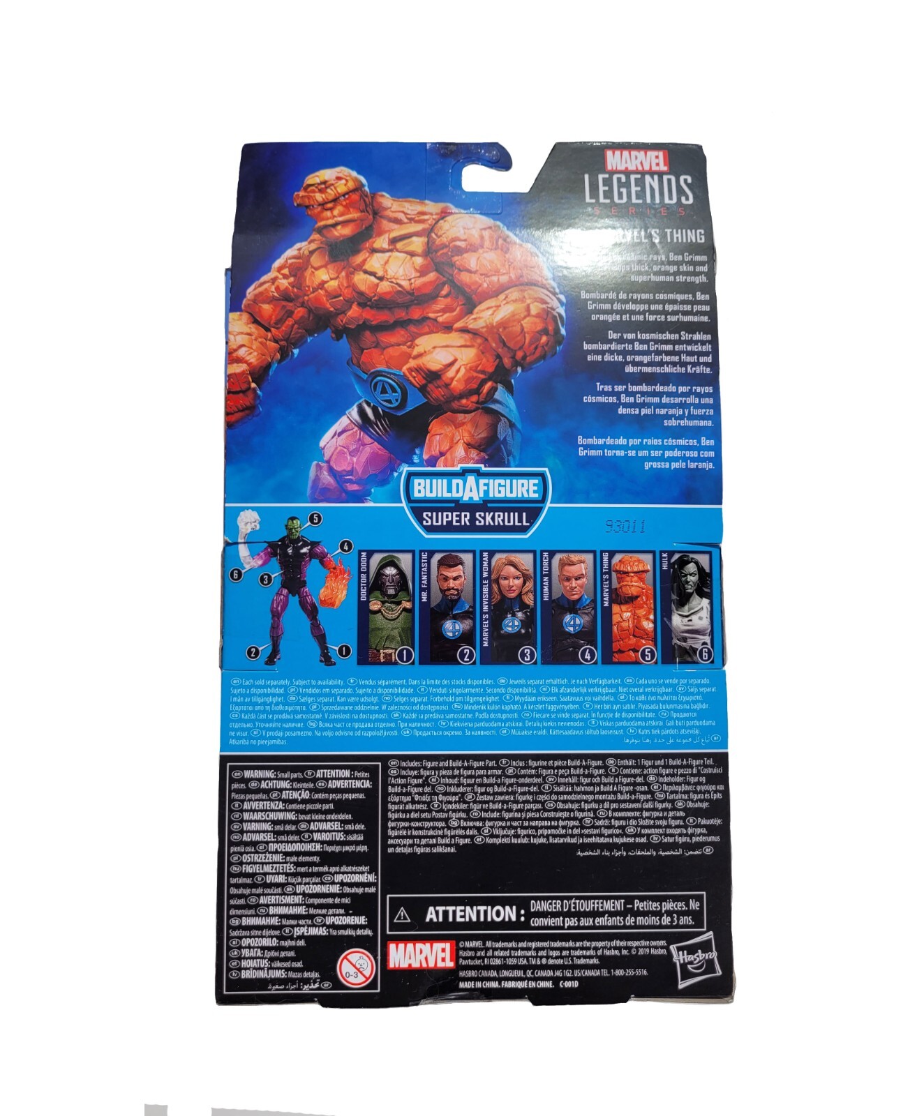 Marvel Legends Fantastic Four Super Skrull Series Thing 6 inch Action ...