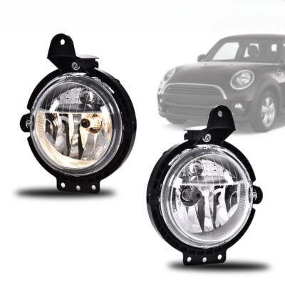 Fit For 2007-2015 Mini Cooper Fog Lights Clear Lens Driving Lamps Set ...