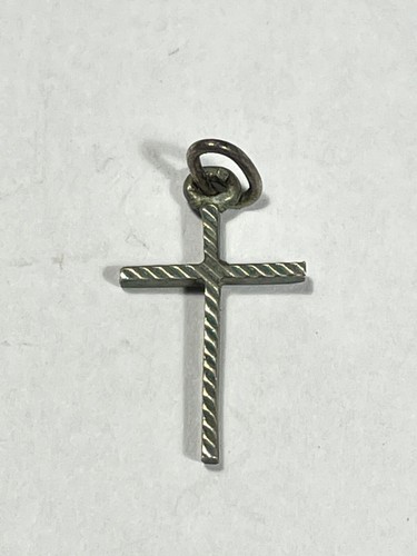 Cross Pendant Religious Plated Gold White With Hallmark (9-39/1) | eBay