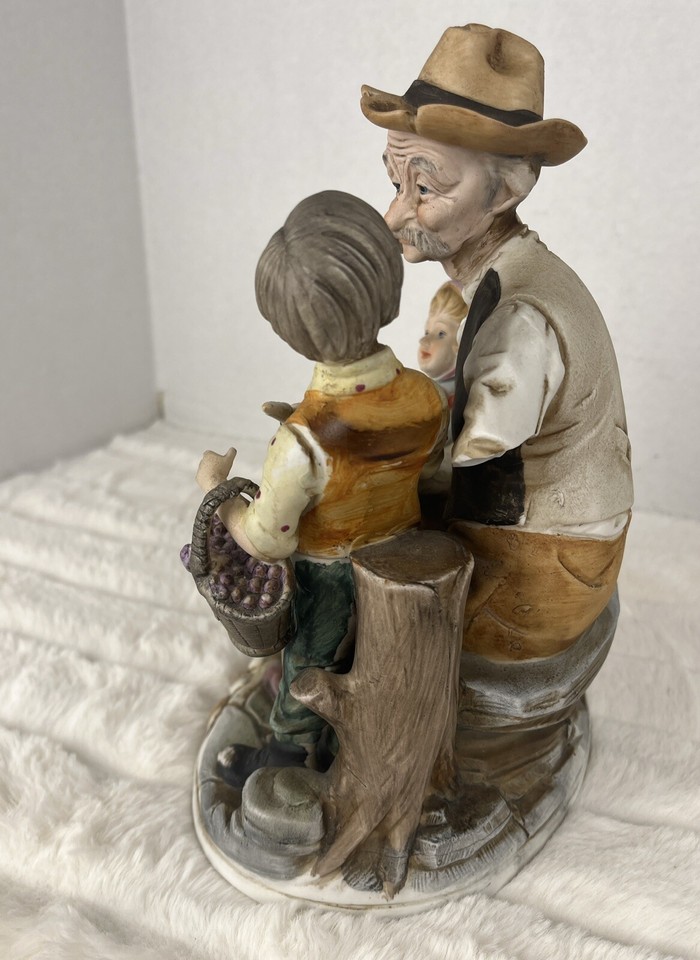Royal Meridian Handgemalt Figurine Deutsche Noritake Old Man, Boy, Girl ...
