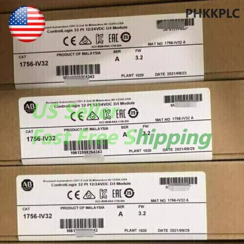 New Factory Sealed AB 1756-IV32 ControlLogix 32Pt 12/24VDC D/I Module ...