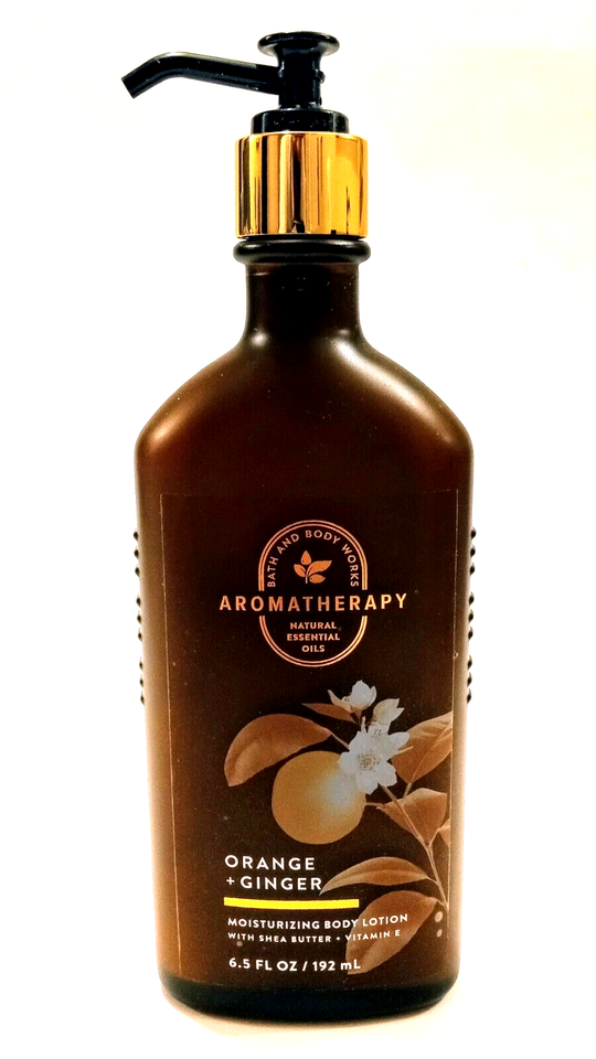 2x Bath & Body Works Aromatherapy ORANGE GINGER Lotion Hand Cream 6.5 ...