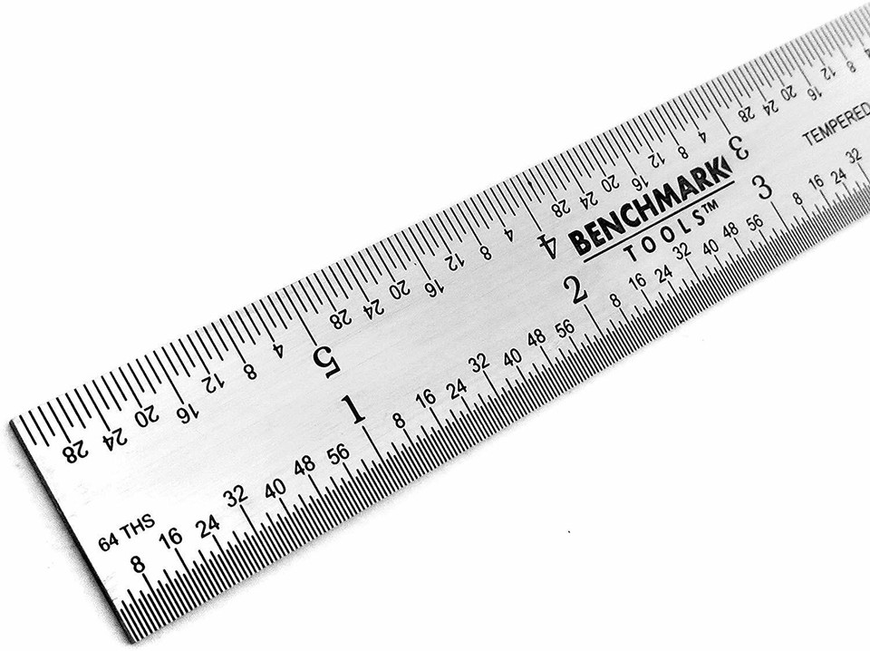 Benchmark Tools 150mm/6" Machinist Ruler English Metric Grad Satin ...