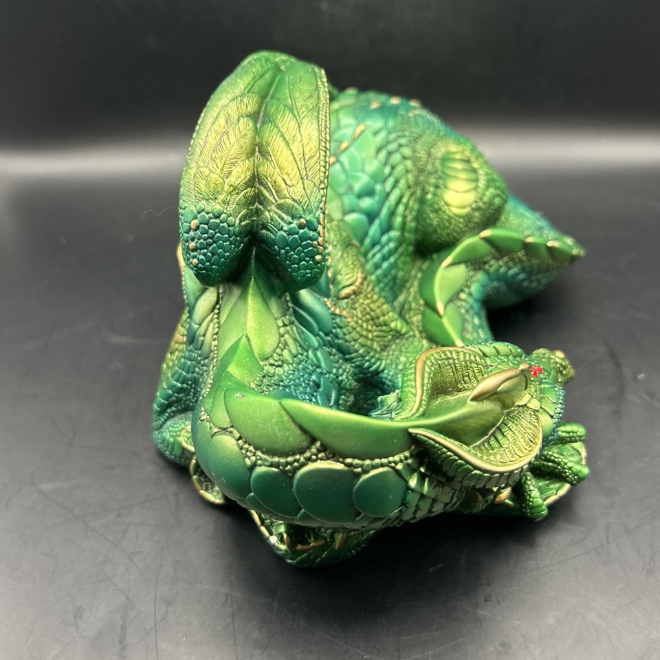Windstone Editions Emerald Mother Dragon Lying Down Peña RC1 | eBay