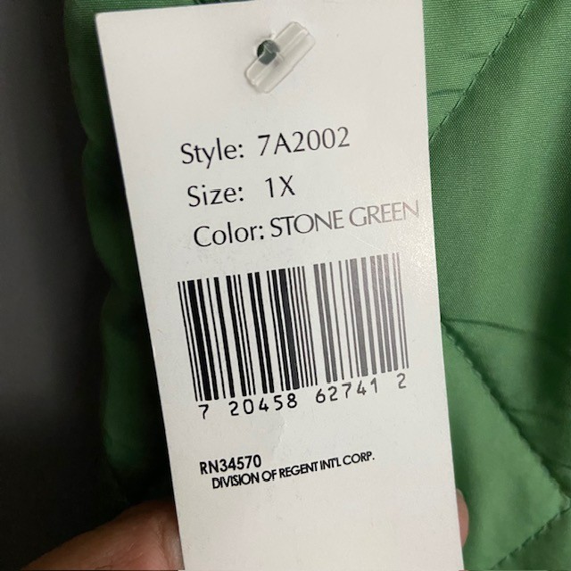 Jason Maxwell Puffer Vest- NWT- Size 1X - Green | eBay