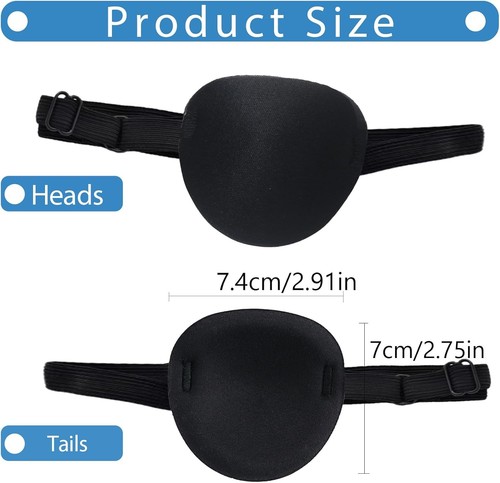 2 Pcs Adjustable Eye Patches Left/Right Lazy Eye Patches for Adults ...