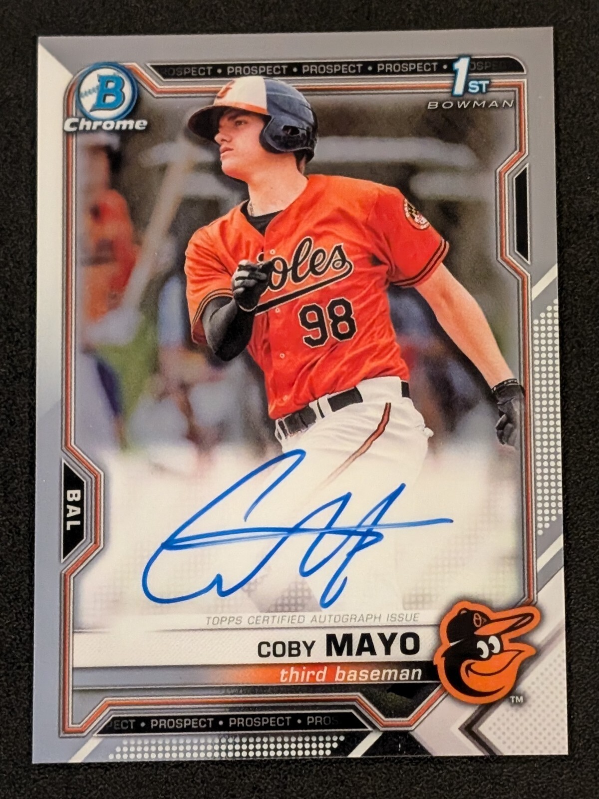 2021 Bowman Chrome 1st Coby Mayo Auto Orioles RC Autograph | eBay