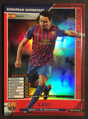 2011-12 Panini WCCF Euro Superstars EUS Xavi Hernandez Barcelona ...