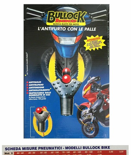 Bullock Bike, L'Antivol Avec La Palle.antifurto Pour Moto Modèle S | eBay