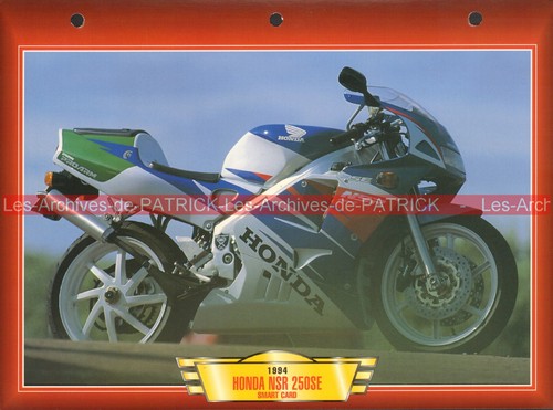 HONDA NSR 250 SE Smart Card NSR250SE NSR250 1994 (1994-1999) Fiche Moto ...