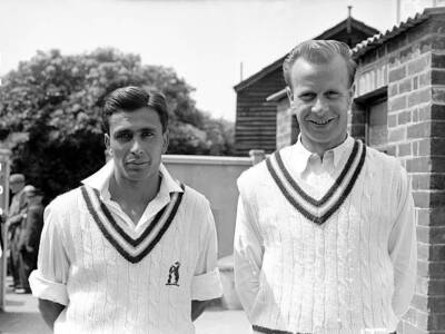 Billy Ibadulla And Roland Thompson Warwickshire June 1959 OLD CRICKET ...