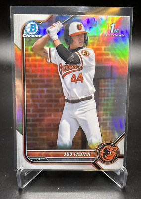 2022 Bowman Draft Jud Fabian 1st Chrome RC Refractor #BDC-114 Orioles ...