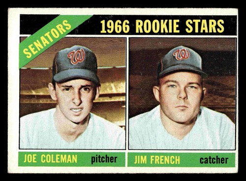 1966 Topps Washington Senators Rookie Stars (Joe Coleman / Jim French ...