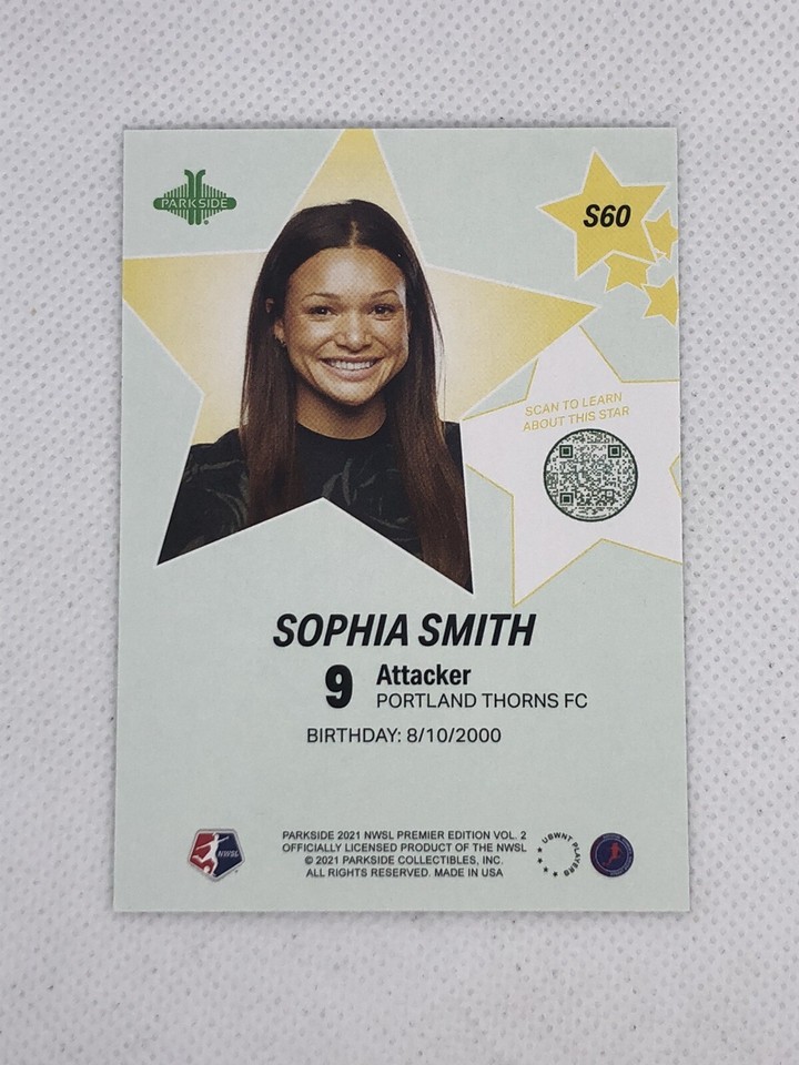 2021 Parkside NWSL V2 | #S60 Sophia Smith Portland Thorns FC | Stars ...