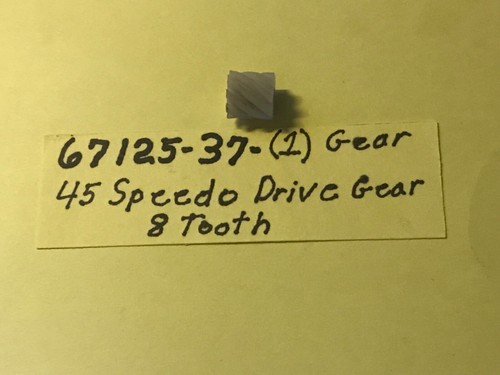 Harley 67125-37 (1) 45 Flathead Speedo Drive Gear (8) Tooth WL,WLA,WLC ...